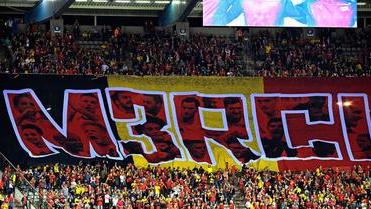 Le tifo simple et efficace des supporters des Diables rouges - sudinfo.be