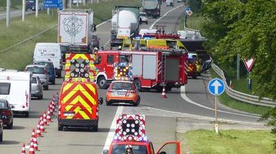 Accident grave sur l’E40 à Thimister, une personne désincarcérée - sudinfo.be