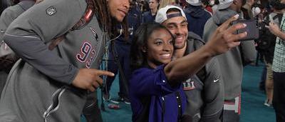La photo improbable entre Simone Biles et le Shaquille O’Neal - sudinfo.be