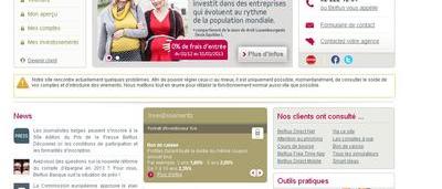 Le Net banking de Belfius connaît des ratés - sudinfo.be