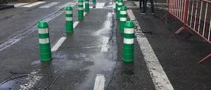 Des potelets installés sur la piste cyclable à Koekelberg - sudinfo.be